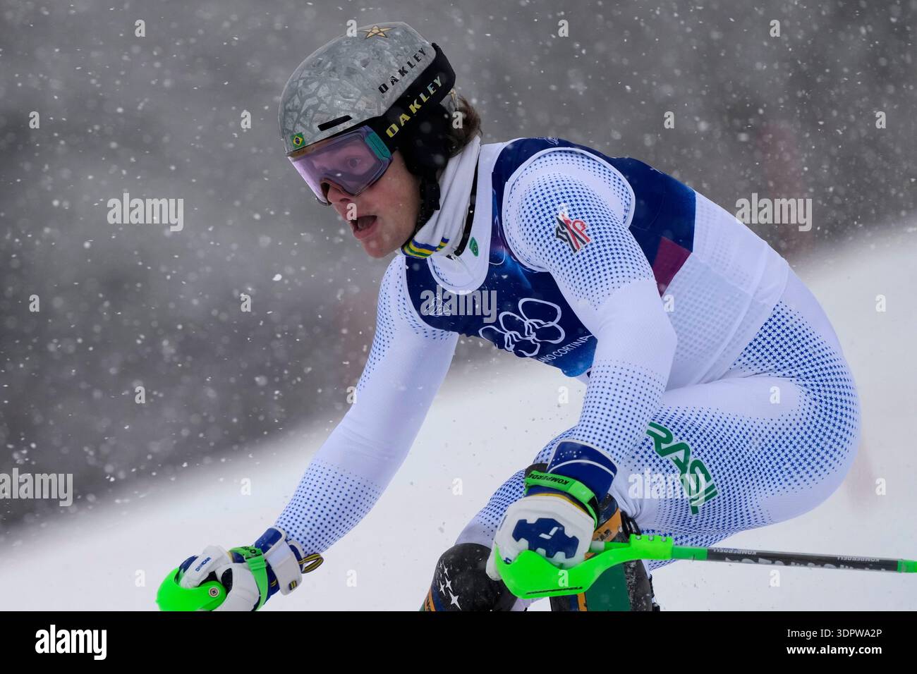 Bormio, Italy 20260216. Lucas Pinhero Braathen (BRA) in action in the ...