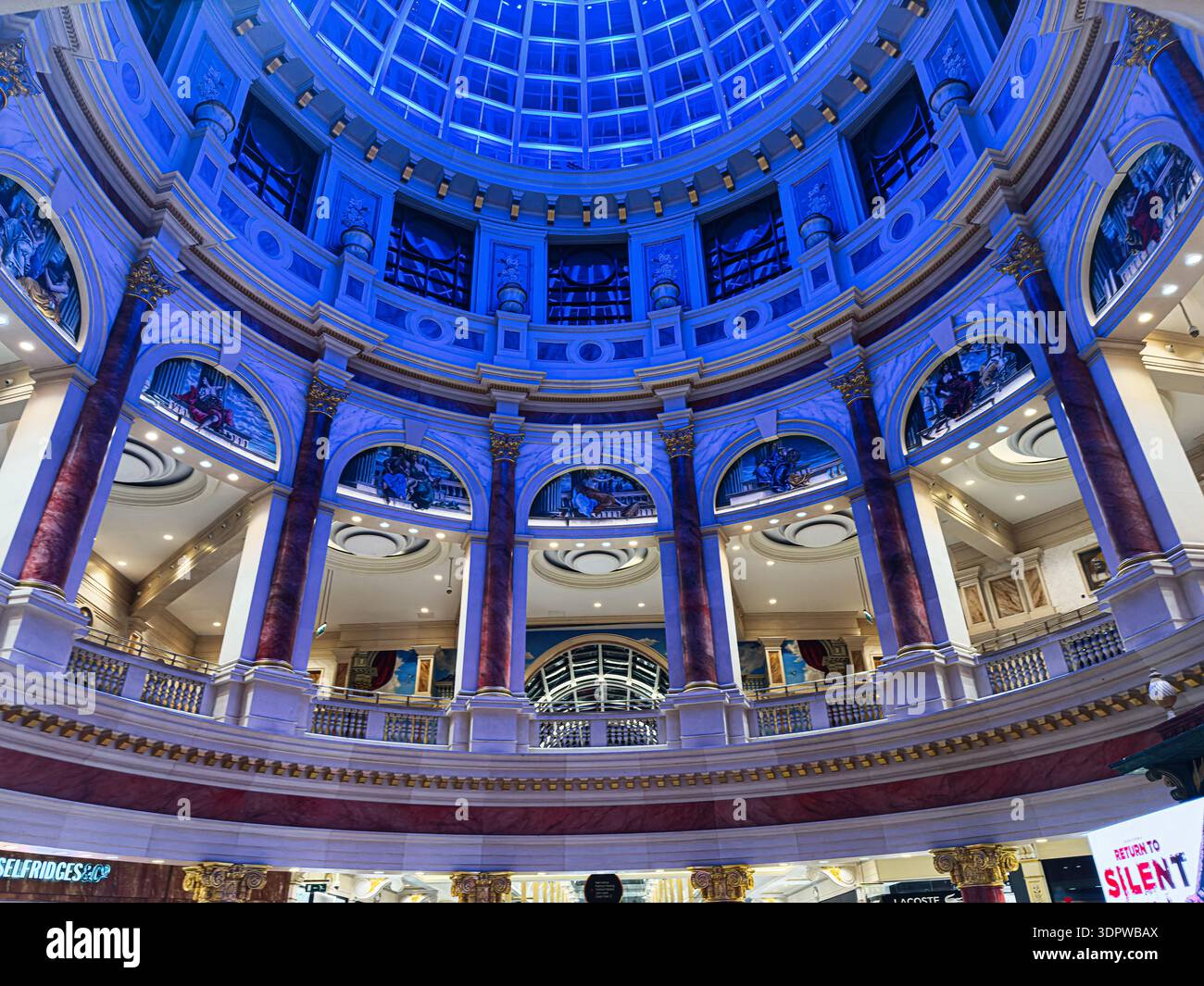 Manchester, UK - January 23, 2026: Grand circular atrium at The ...