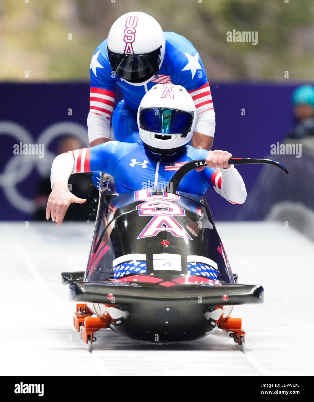 USA's Frankie del Duca and Joshua Williamson during the Men's 2-man ...