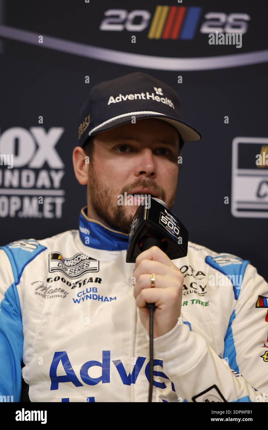 during qualifying for a NASCAR Daytona 500 auto race auto race at ...