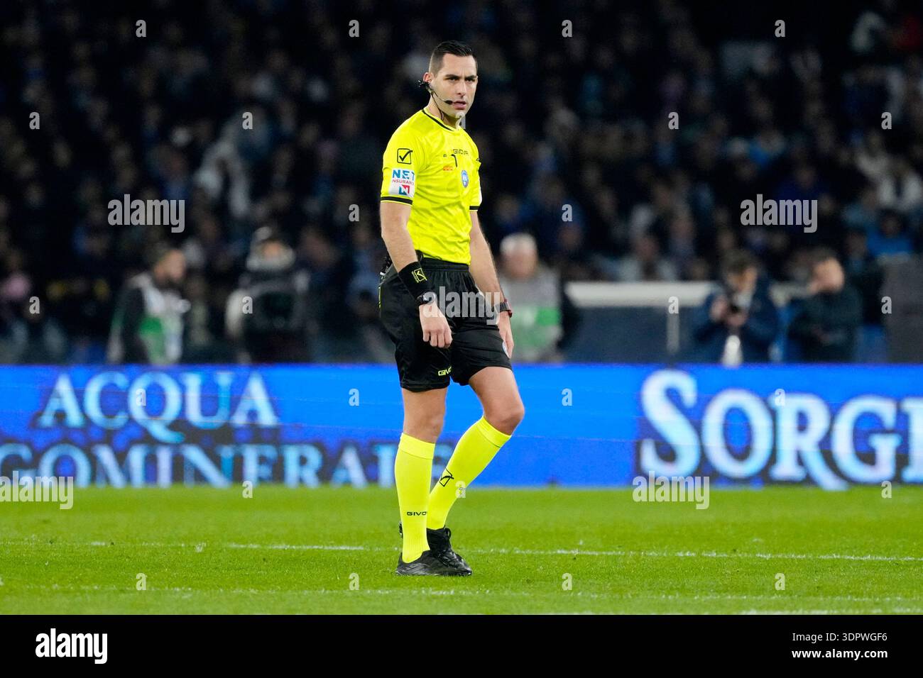 Naples, Italy. 15 Feb, 2026. Referee Andrea Colombo during the Serie A ...