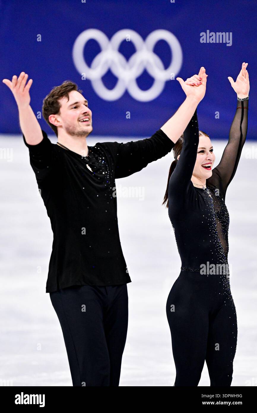 Daria DANILOVA & Michel TSIBA (NED), during Pair Skating Short Program ...