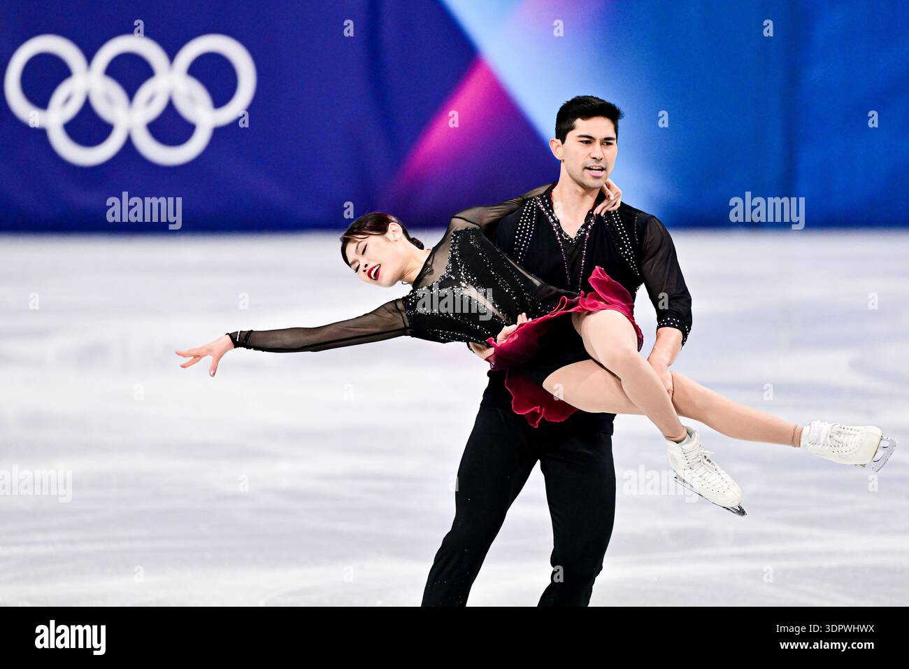 Emily CHAN & Spencer Akira HOWE (USA), during Pair Skating Short ...