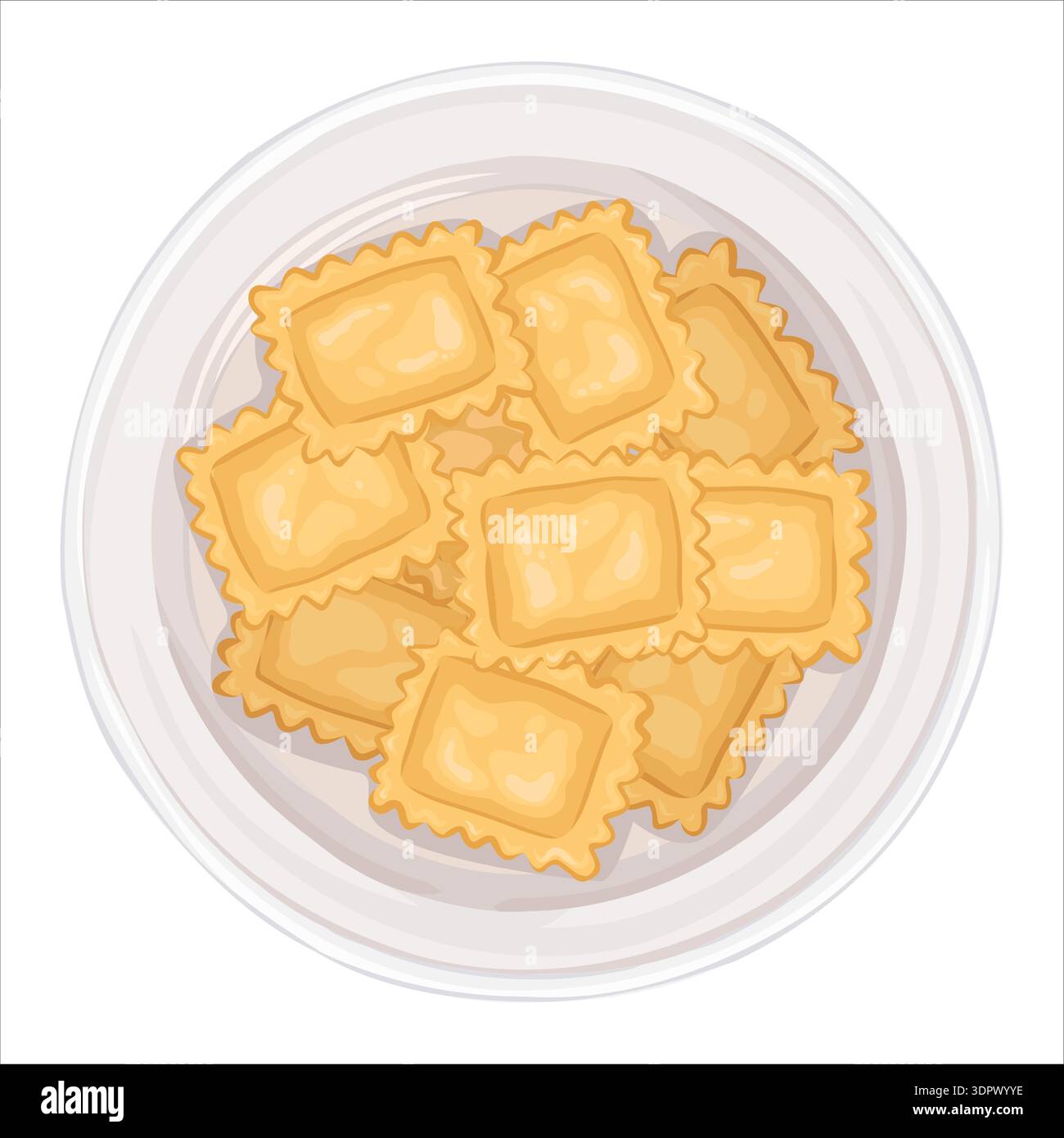 Ravioli restaurant table Stock Vector Images - Alamy