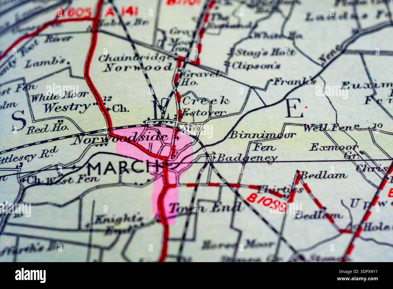 Fenland map hi-res stock photography and images - Alamy