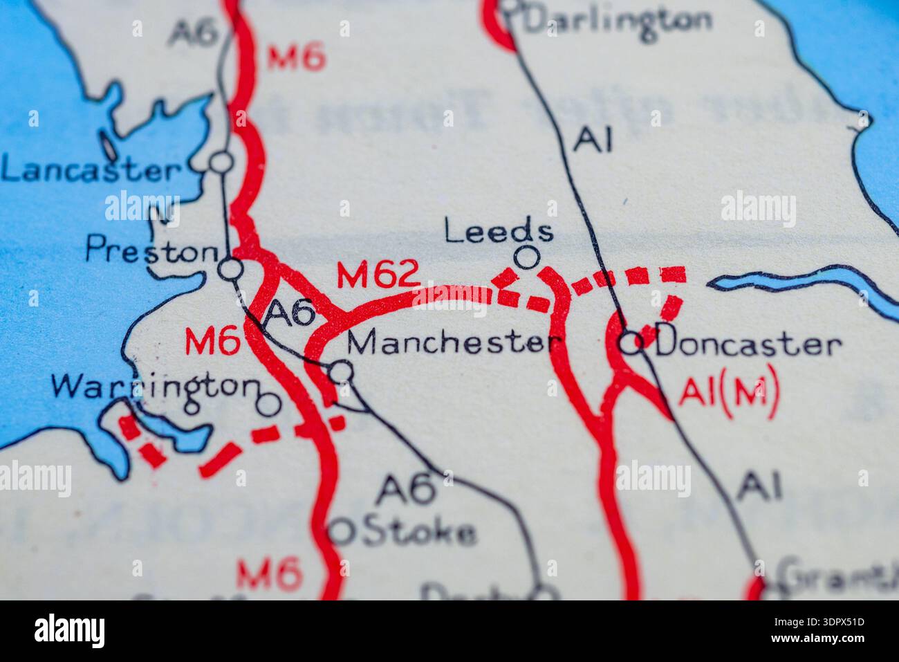 Manchester map hi-res stock photography and images - Alamy