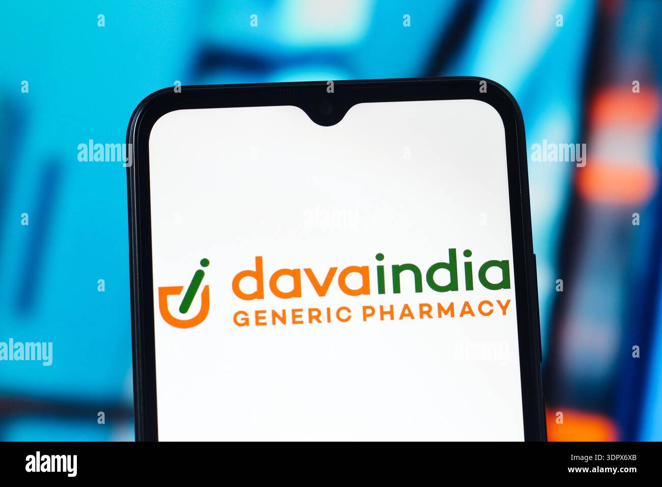 In this photo illustration, the DavaIndia (Dava India) logo is seen ...