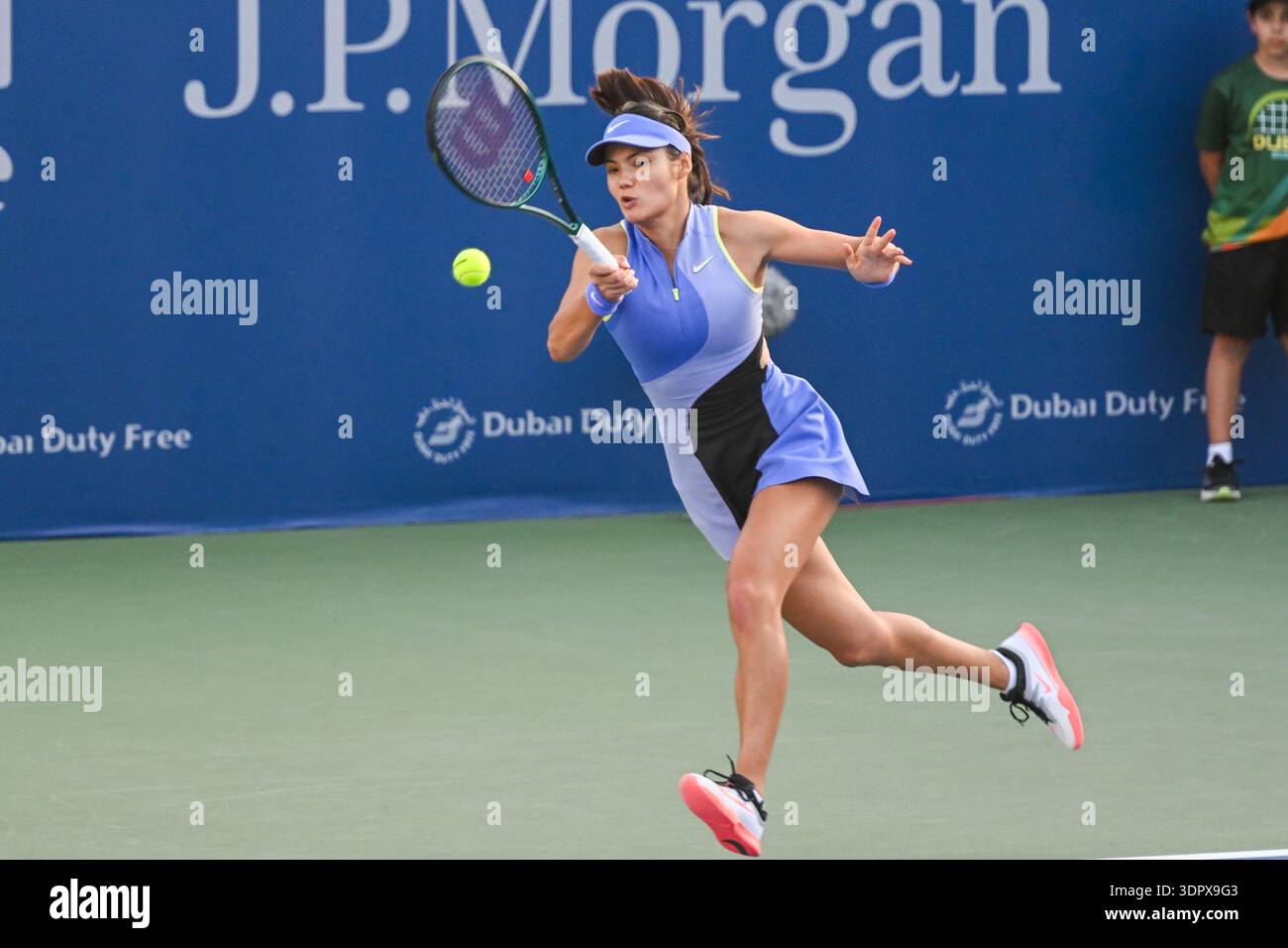 DUBAI, UAE, 16th February 2026. Action from the Round of 64 match ...