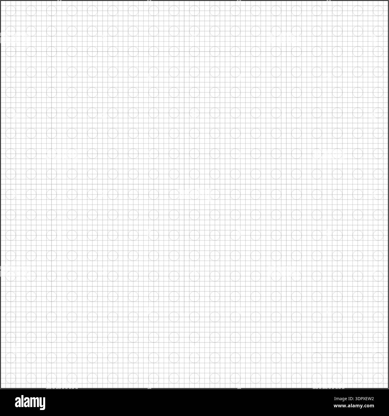 Square And Circle sheet with fine grid markings for drawing. Simple ...