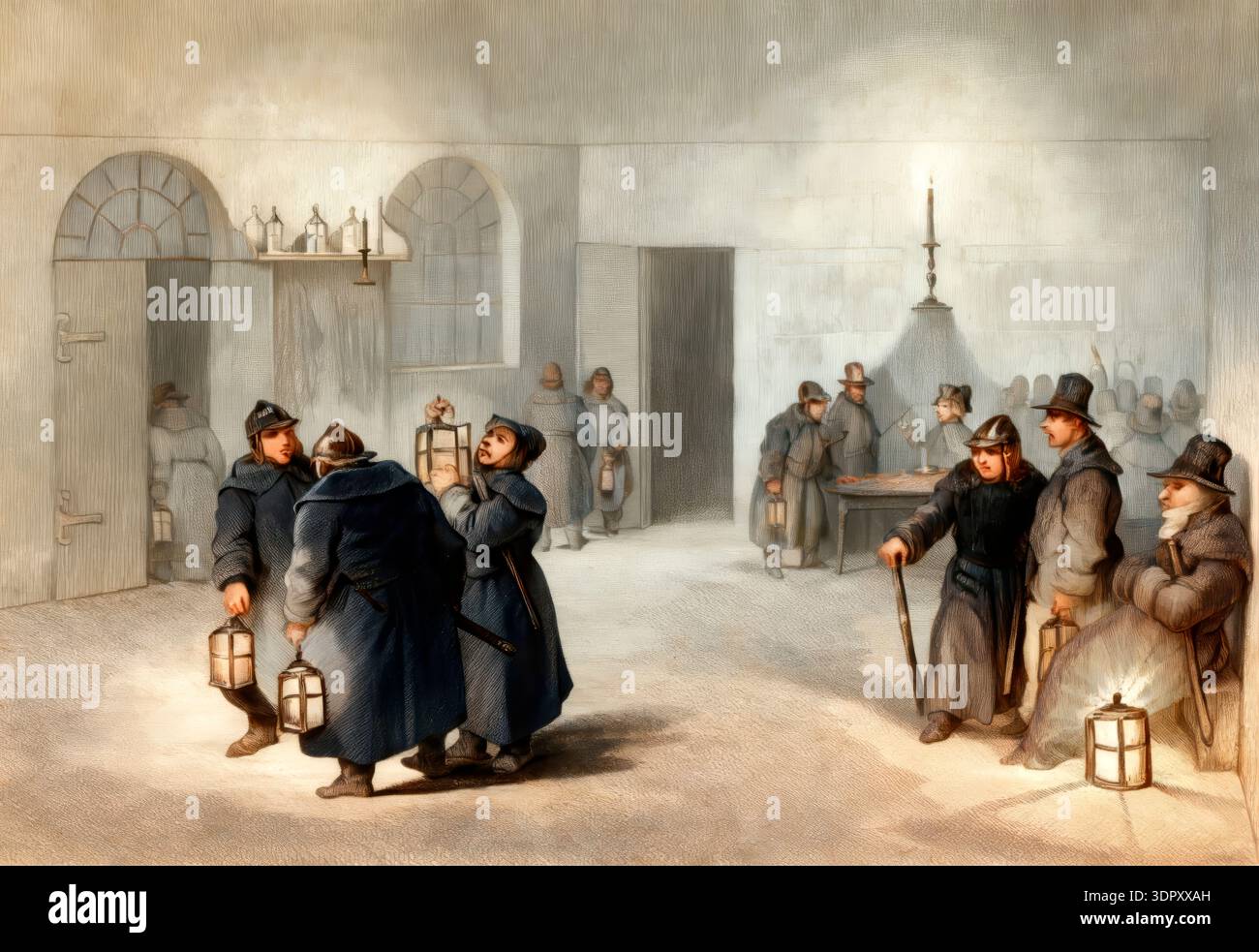 Night watchmen hi-res stock photography and images - Alamy