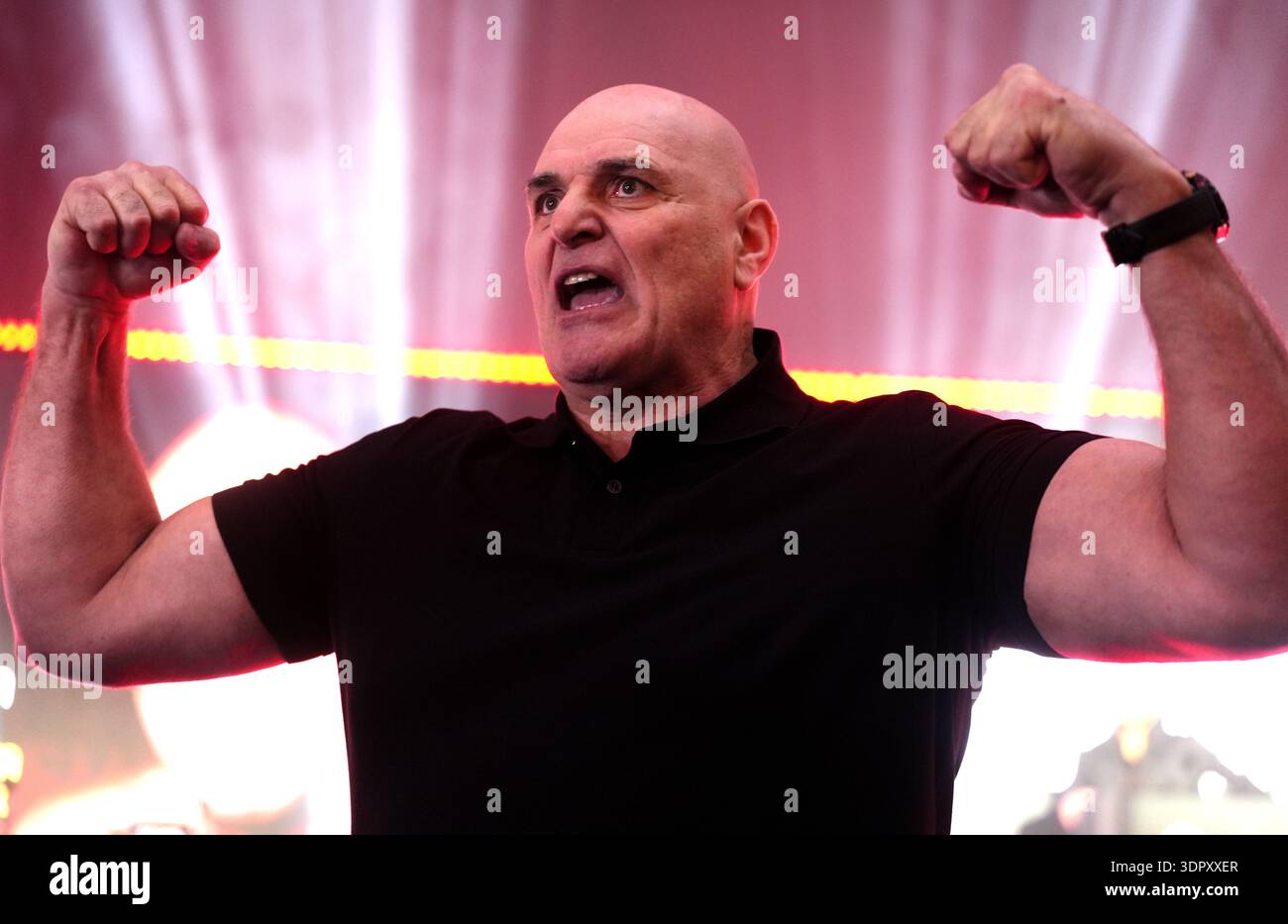 John Fury, father of boxer Tyson Fury, before a press conference at the ...