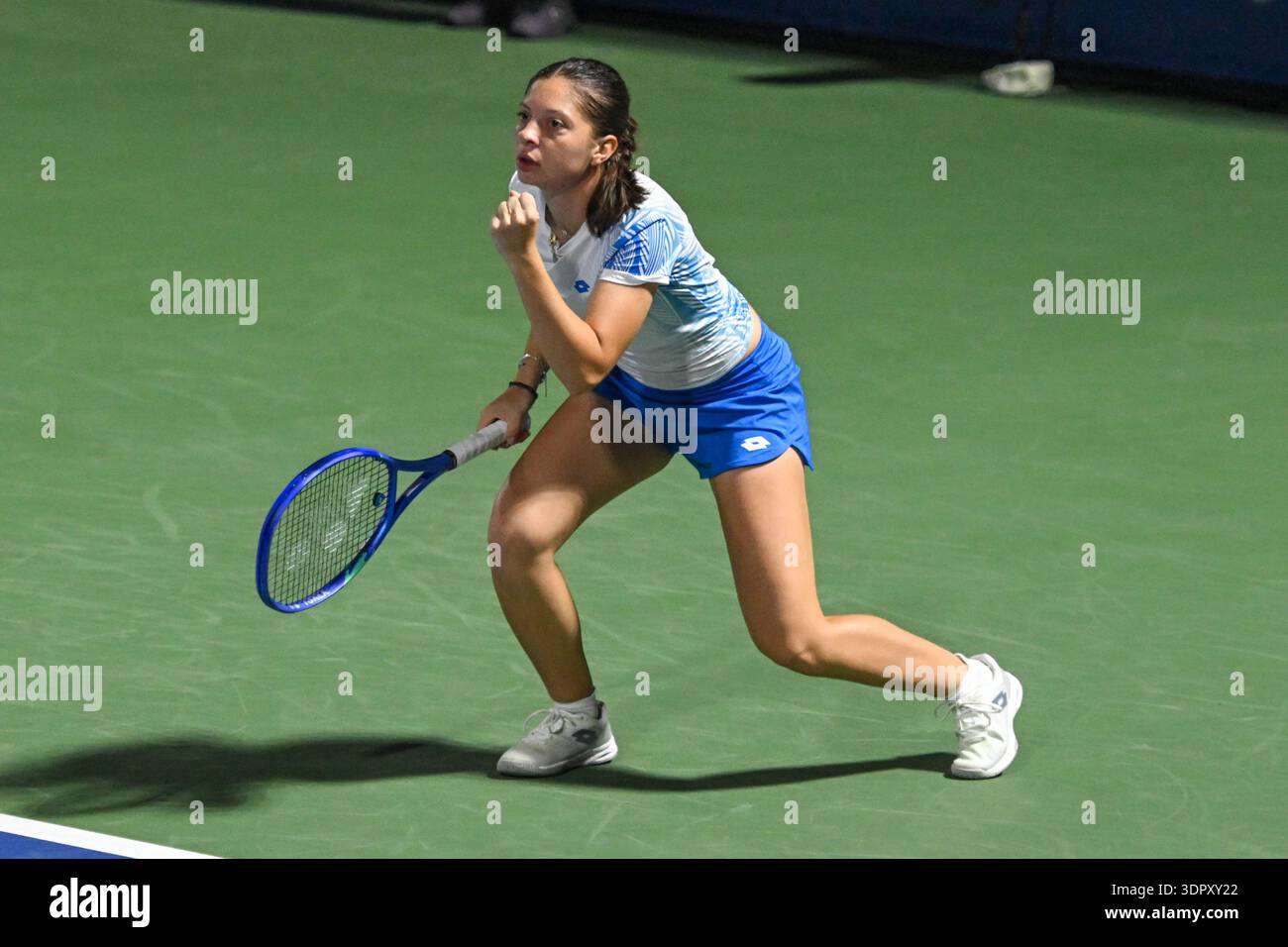 DUBAI, UAE, 16th February 2026. Action from the Round of 64 match ...