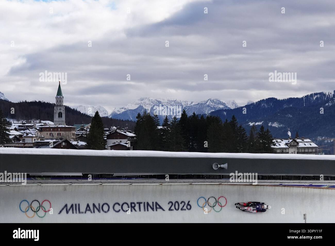 Canada ’s PODULSKY Beattie ALLAN Kailey during Luge Women’s doubles ...