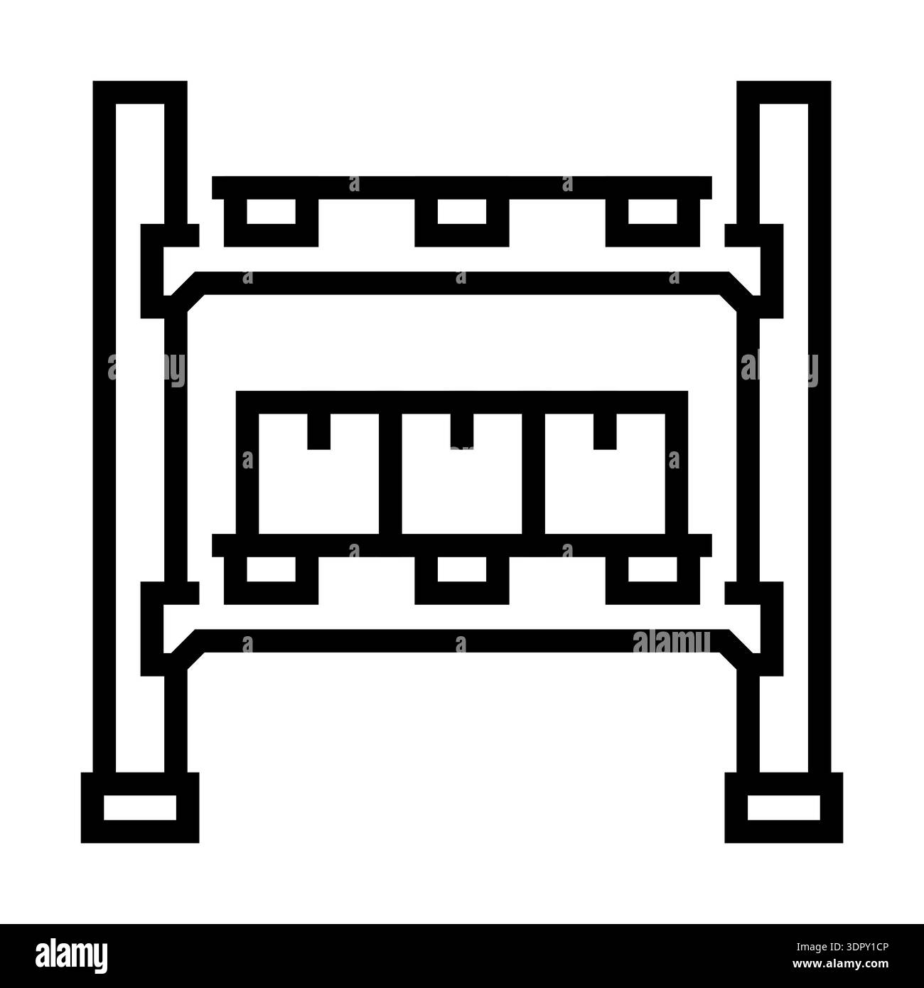 Palletized goods vector vectors hi-res stock photography and images - Alamy