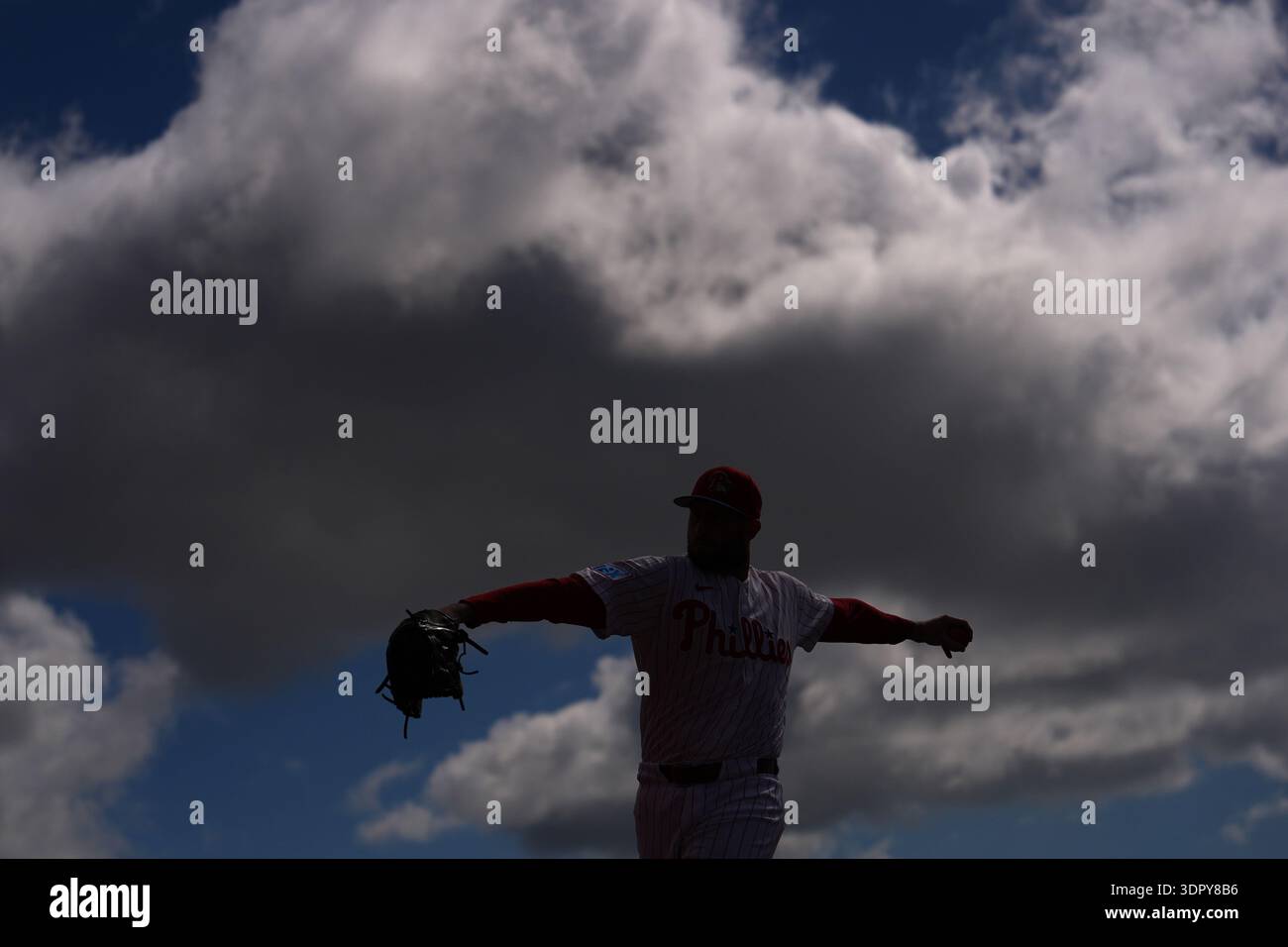 Philadelphia Phillies' Tim Mayza works out during spring training ...