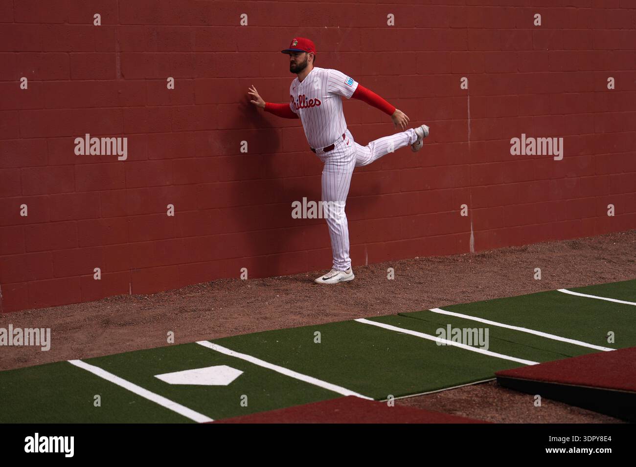 Philadelphia Phillies' Zach Pop works out during spring training ...