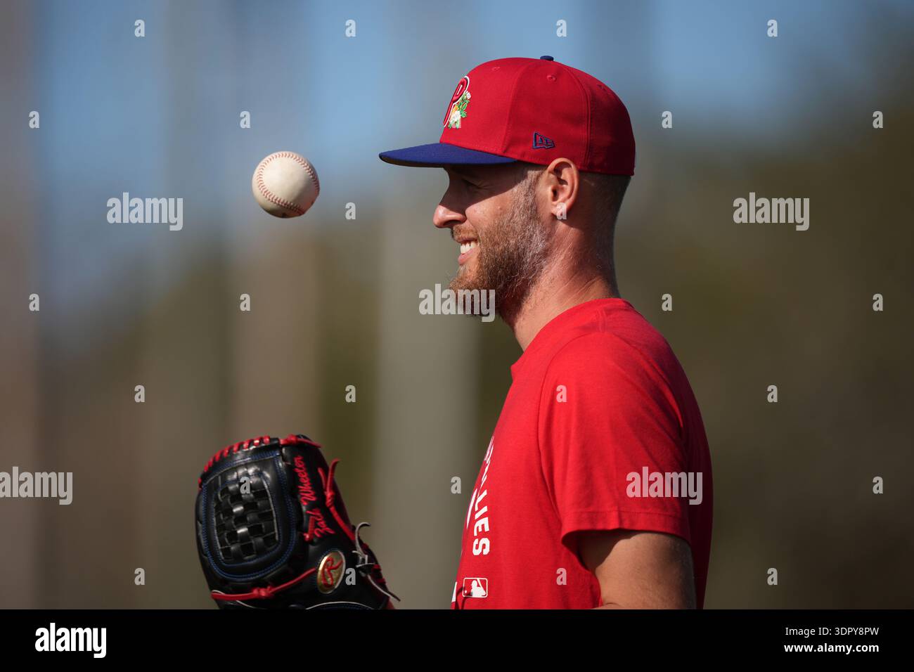 Philadelphia Phillies' Zack Wheeler works out during spring training ...