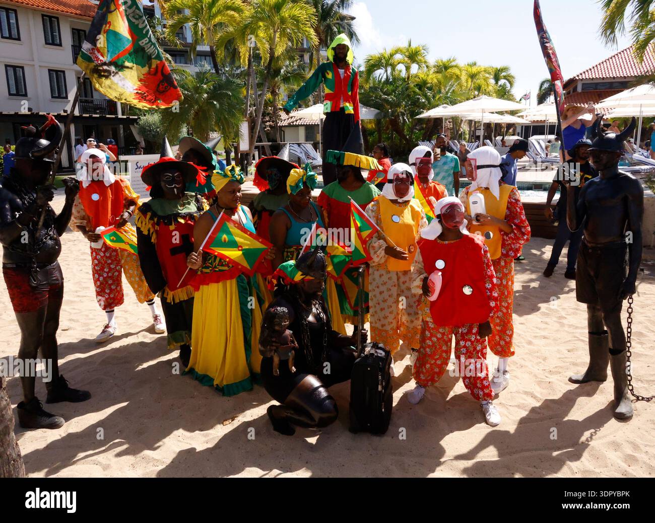THE CARNIVAL FESTIVAL Local people celebrating Independence Day at ...