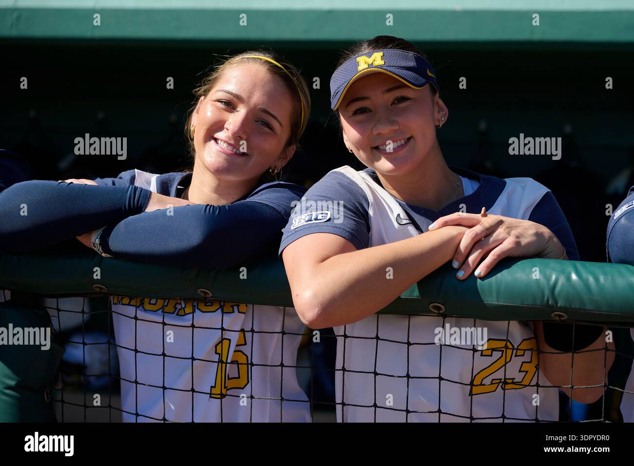 Michigan Wolverines Haley Ferguson (15) and Avery Fantucci (23) in the ...
