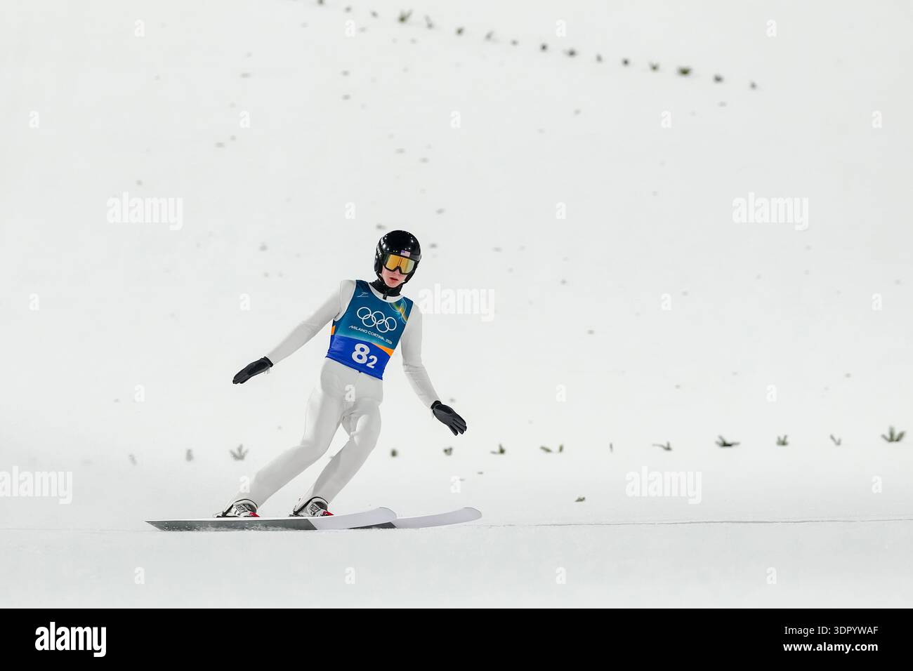 Tate Frantz, of the United States, brakes in the finish area after his ...