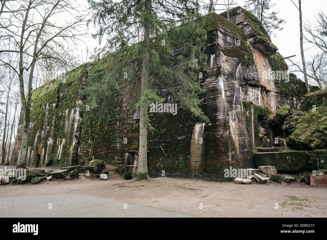 Exterior of Adolf Hitler's massive personal bunker within the ...