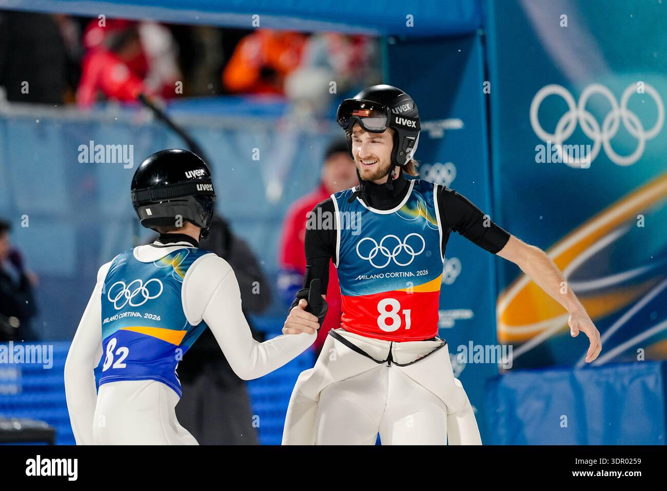 Tate Frantz, of the United States, left, and teammate Kevin Bickner ...