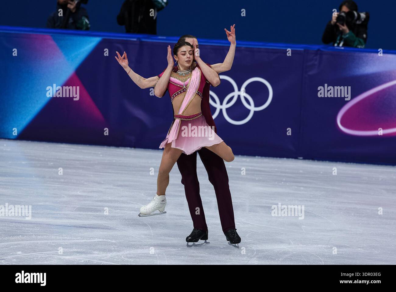 Karina Akopova/Nikita Rakhmanin (ARM) during the Olympic Winter Games ...