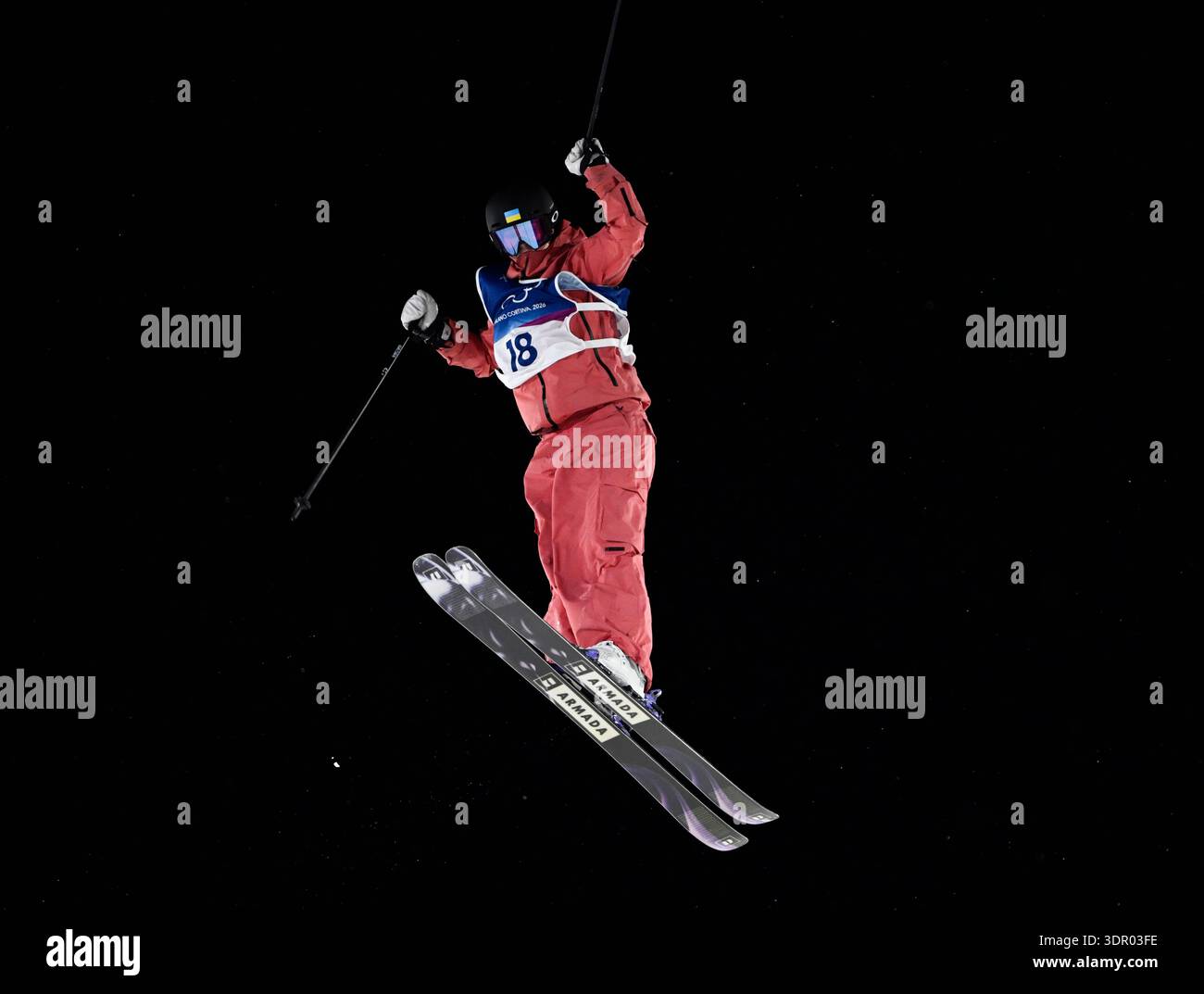 Kateryna Kotsar of Ukraine during a practise run during the Women's ...