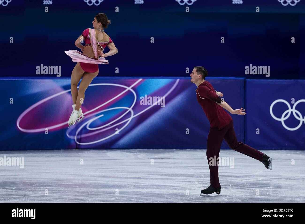 Karina Akopova/Nikita Rakhmanin (ARM) during the Olympic Winter Games ...