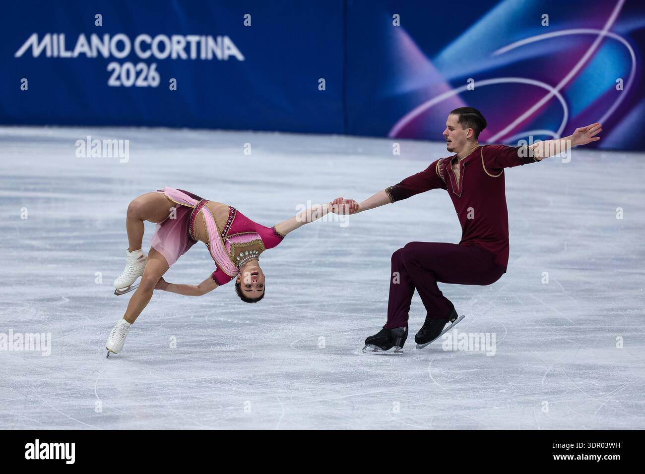 Karina Akopova/Nikita Rakhmanin (ARM) during the Olympic Winter Games ...