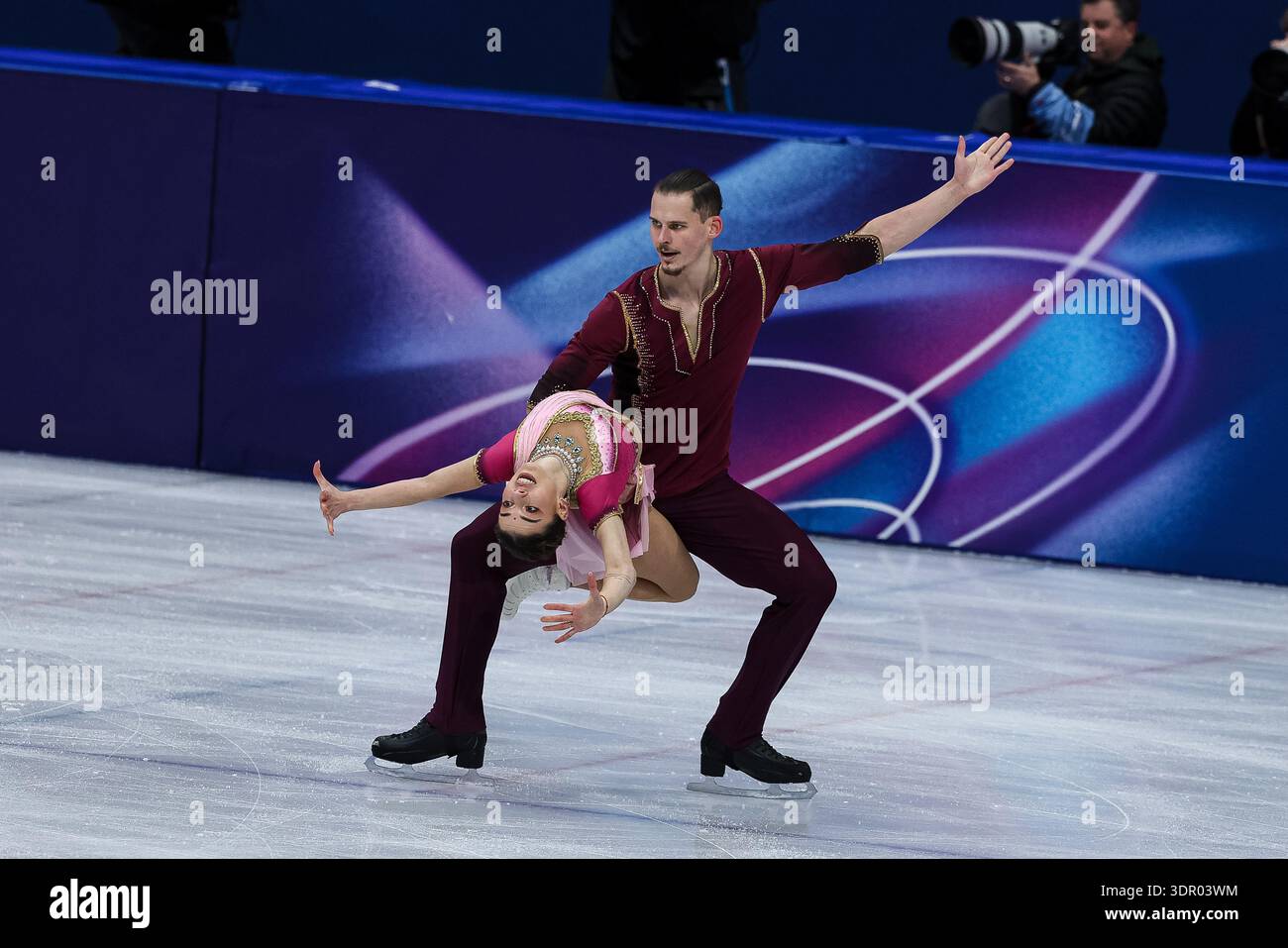 Karina Akopova/Nikita Rakhmanin (ARM) during the Olympic Winter Games ...