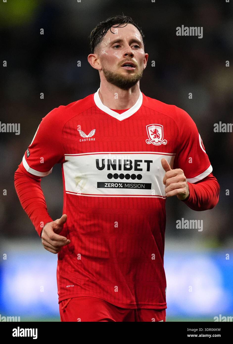 Middlesbrough's Alan Browne during the Sky Bet Championship match at ...