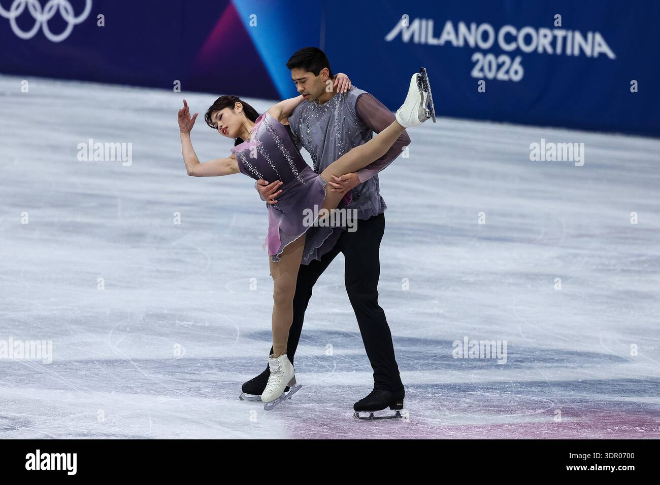 Emily Chan/Spencer Akira Howe (USA) during the Olympic Winter Games ...