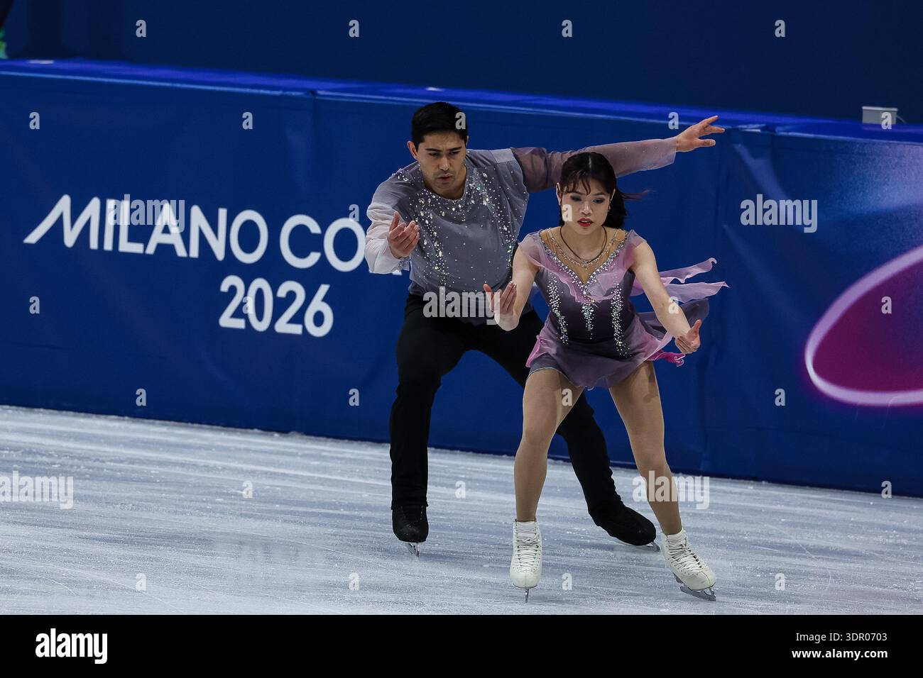Emily Chan / Spencer Akira Howe (USA) during the Olympic Winter Games ...