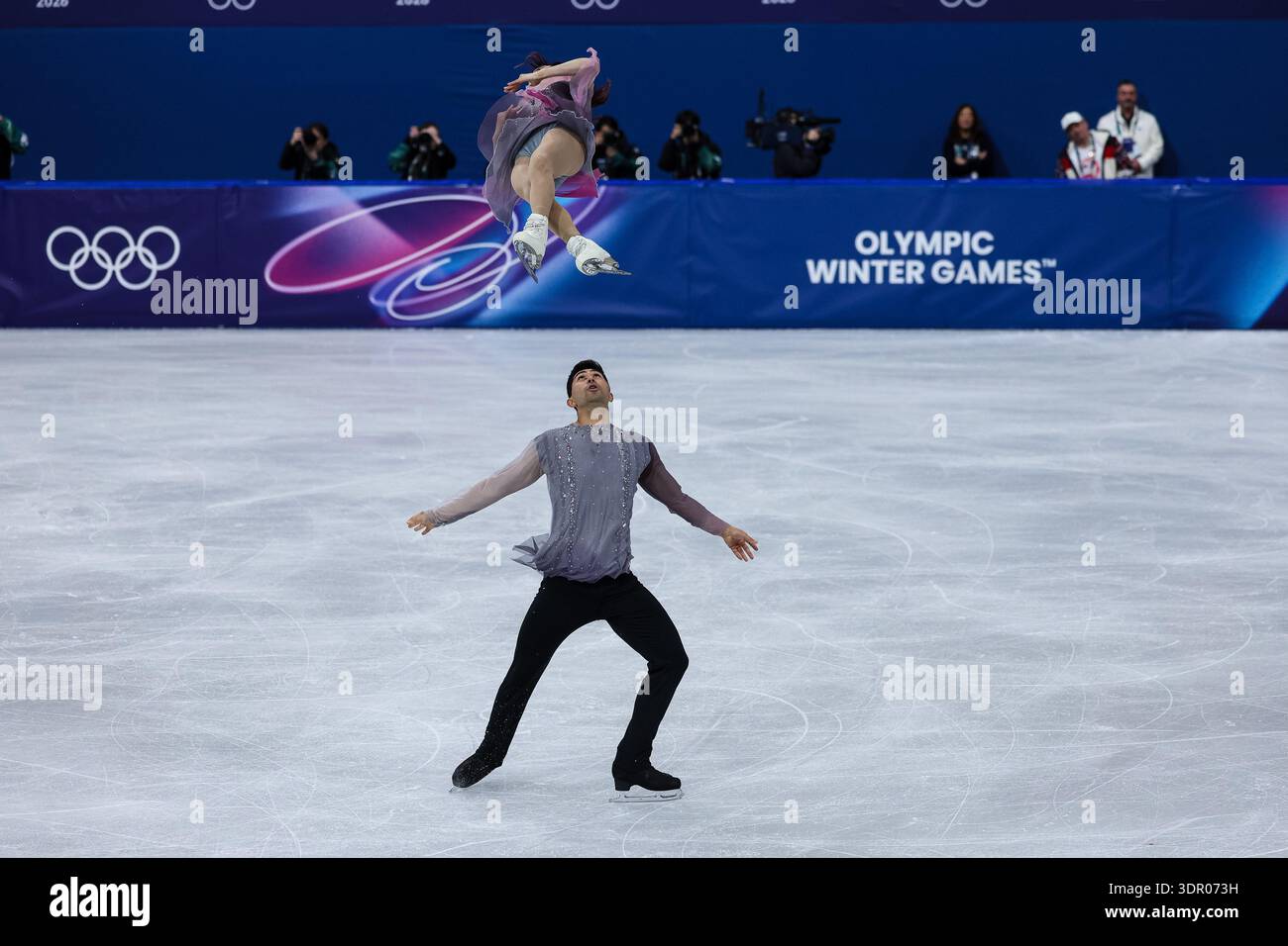 Emily Chan / Spencer Akira Howe (USA) during the Olympic Winter Games ...