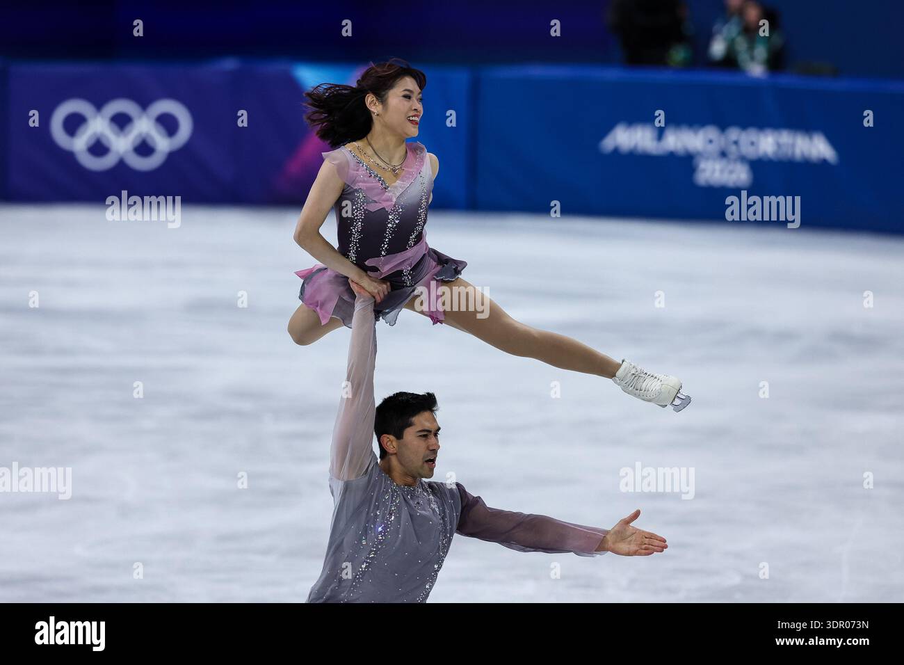 Emily Chan / Spencer Akira Howe (USA) during the Olympic Winter Games ...