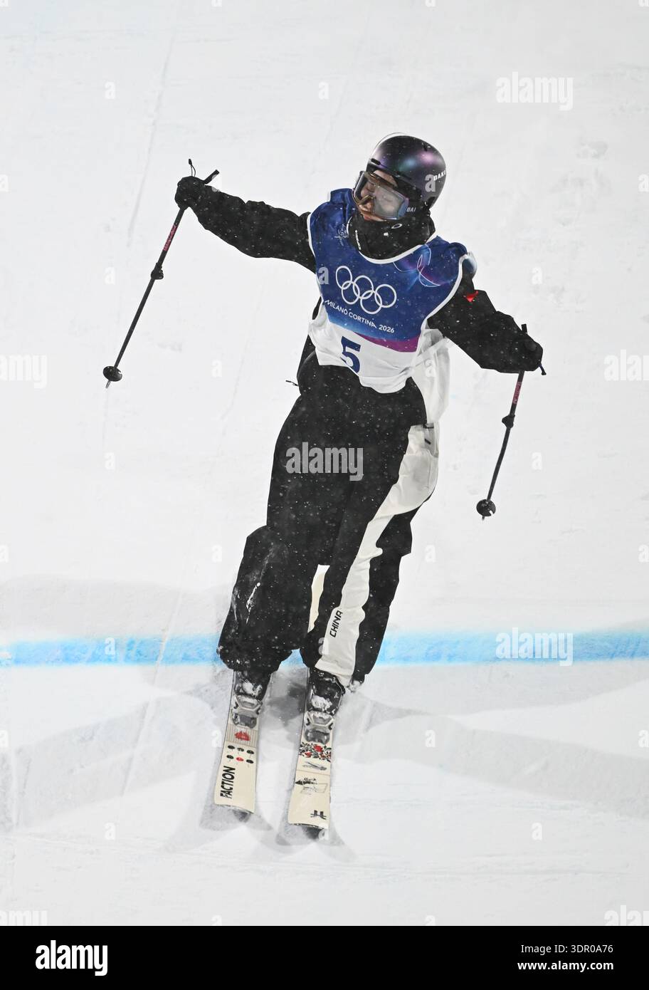Livigno, Italy. 16th Feb, 2026. Liu Mengting of China competes during ...