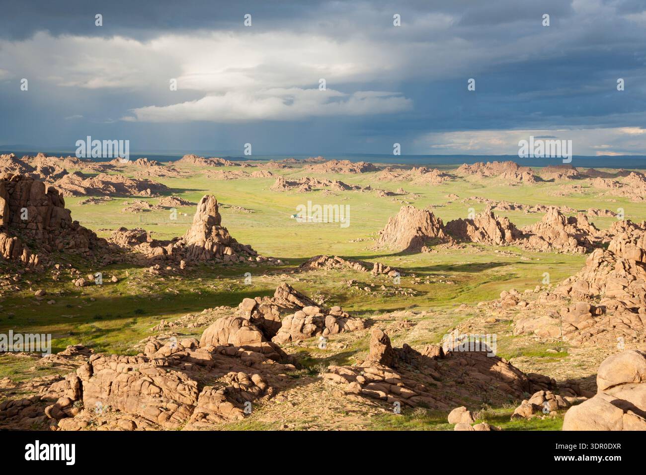 Ikh gazriin chuluu National Park landscape, Mongolia. Gobi desert area ...