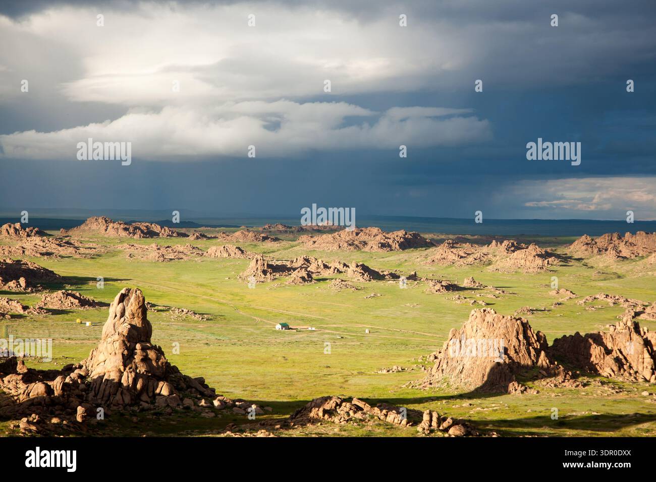 Ikh gazriin chuluu National Park landscape, Mongolia. Gobi desert area ...