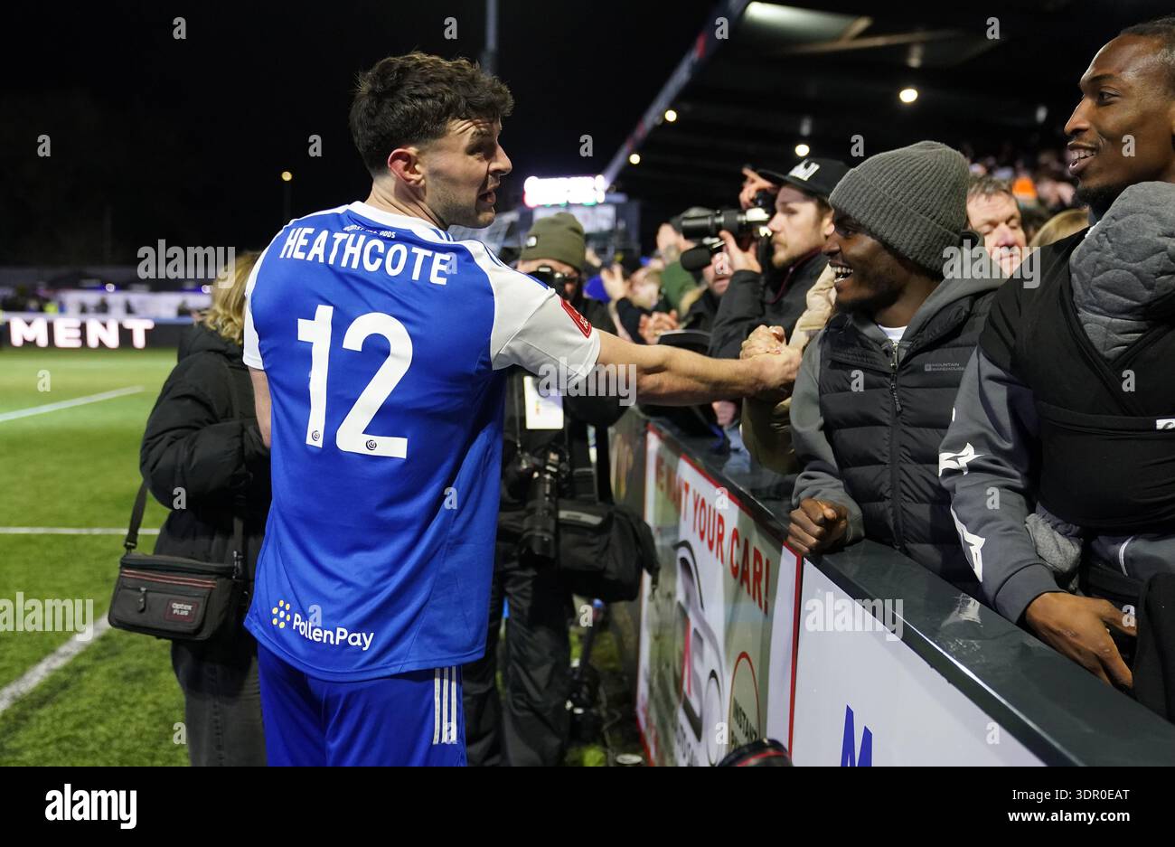 Macclesfield's Sam Heathcote after the Emirates FA Cup fourth round ...