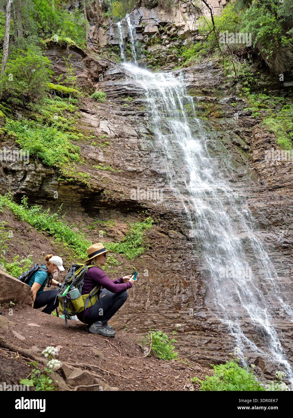 Maiden braids waterfall in hi-res stock photography and images - Alamy