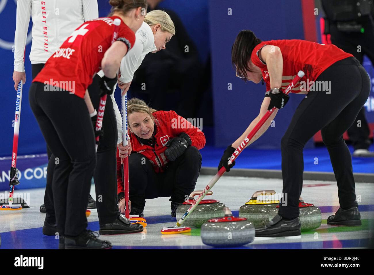 Switzerland's Silvana Tirinzoni, Carole Howald, and Selina Witschonke ...