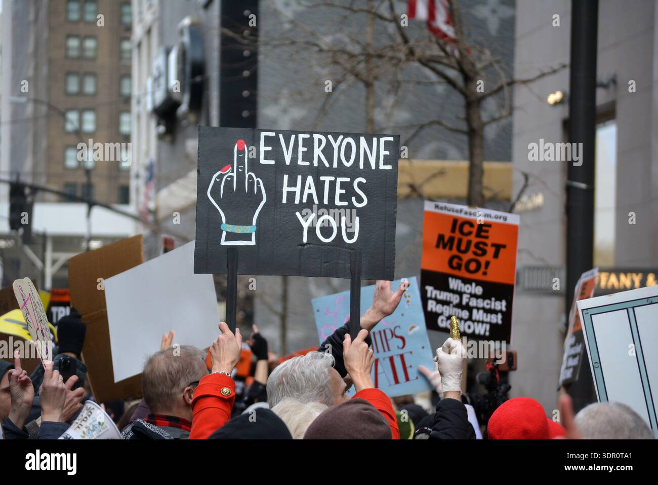 New York, New York, USA, 16th February, 2026. Presidents Day protest ...