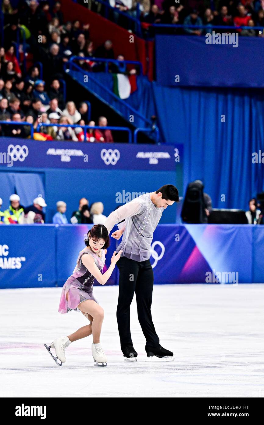 Emily CHAN & Spencer Akira HOWE (USA), during Pair Skating Free Skating ...