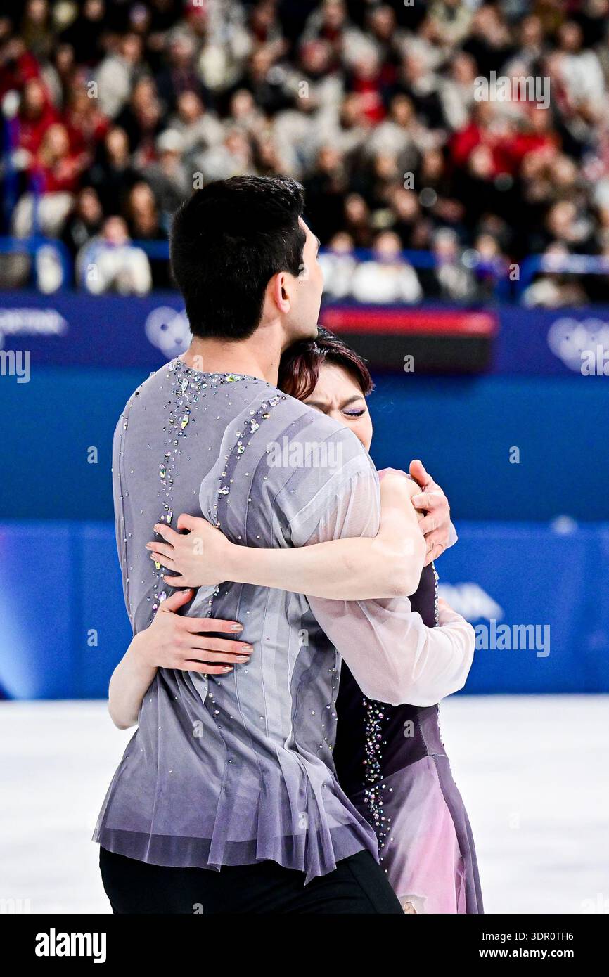 Emily CHAN & Spencer Akira HOWE (USA), during Pair Skating Free Skating ...