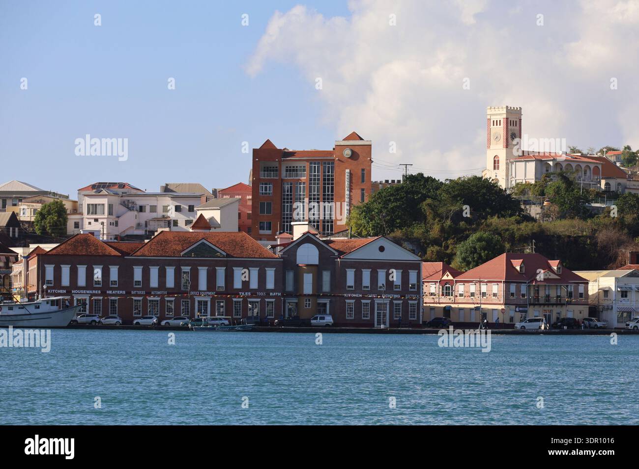 St.George’s Parish Church at St.Georges Harbour on the island of ...
