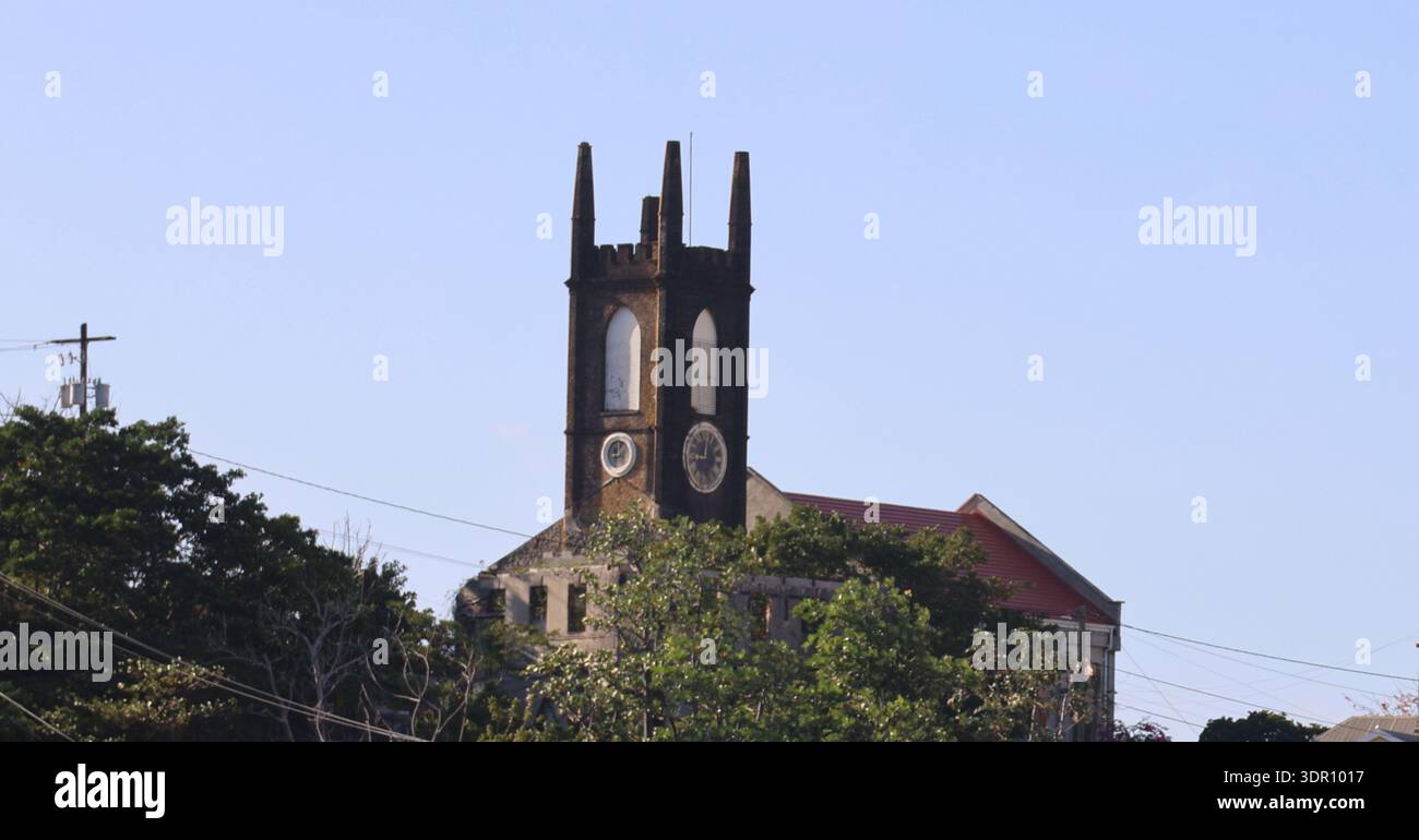 andrews Anglican Church at St.Georges Harbour on the island of Grenada ...