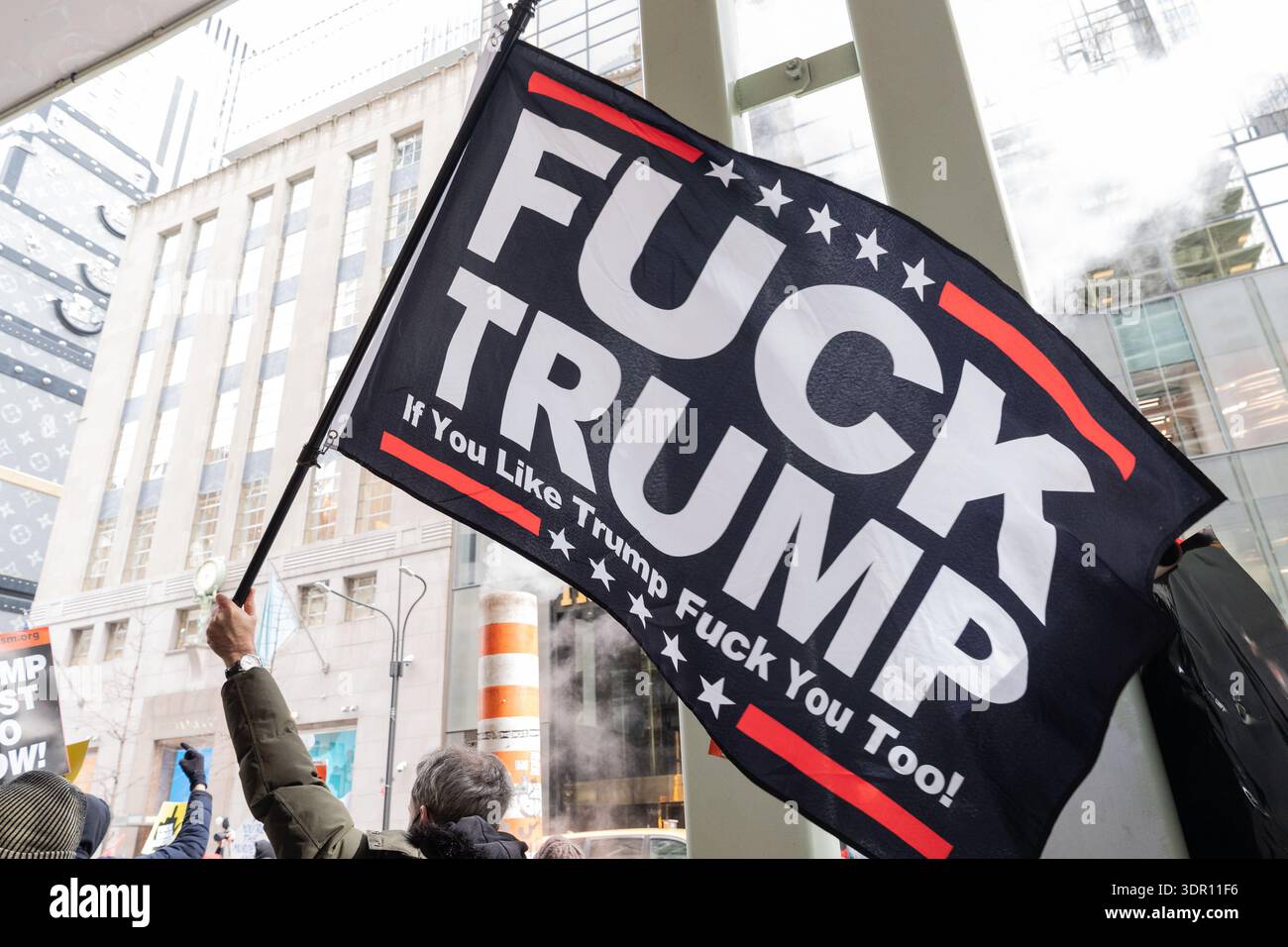 Hundreds protesters gathered across of Trump tower on 5th Avenue in New ...