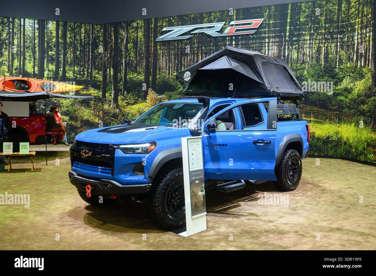 Toronto, ON, Canada - February 14, 2026: Blue Chevrolet Colorado ZR2 ...