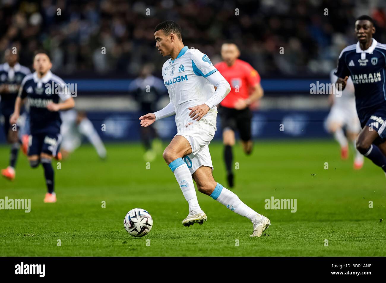 Paris, France - January 31: Mason Greenwood of Olympique de Marseille ...